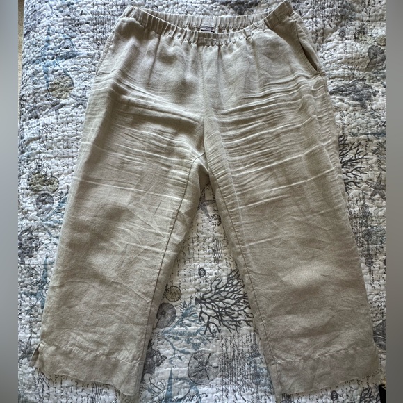 J. Jill | Pants & Jumpsuits | Jjill Linen Crops | Poshmark